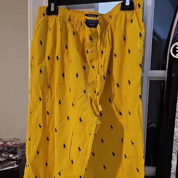 Other | Polo Ralph Lauren Yellow Pajama Pants | Poshmark